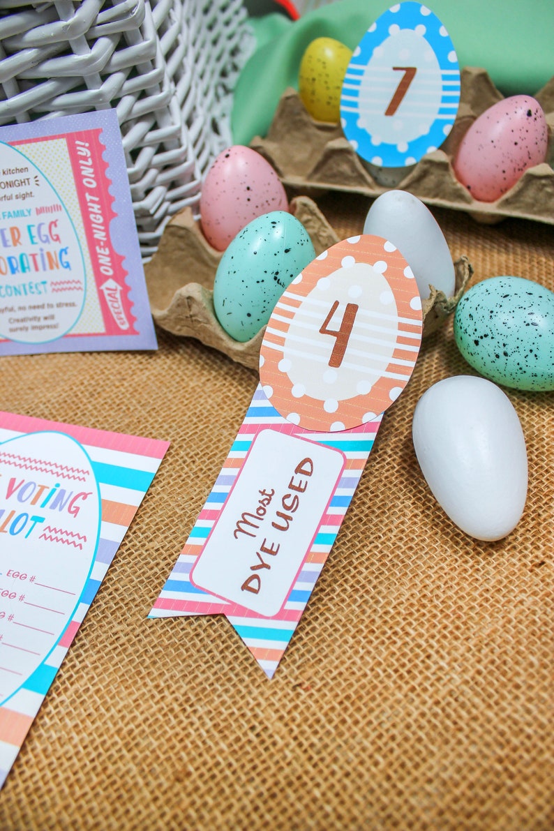 Easter Egg Decorating Contest Printables Easter Printable - Etsy