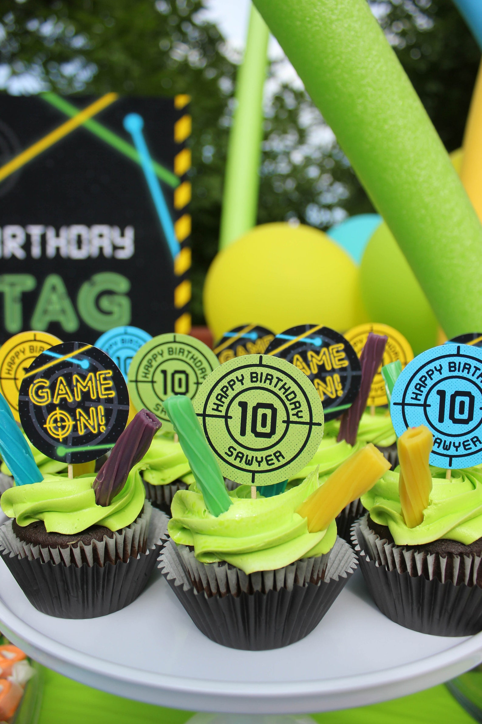 Laser Tag Party Decor Printables, Laser Tag Birthday Party, Kids ...