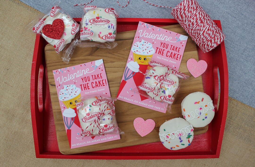 Cake Valentine Printable, You Take the Cake, Kids Valentine Printable ...