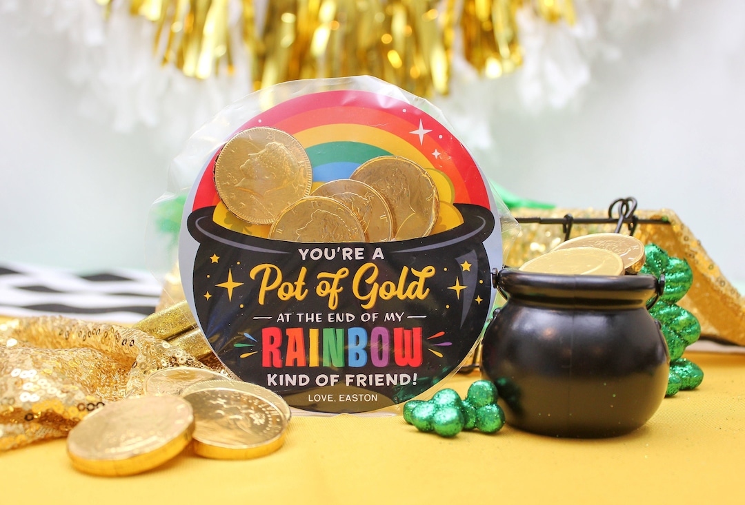 Pot of Gold Treat Bag, St. Patrick's Day Treat Bag, St. Patrick's Day ...