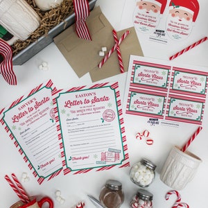 Letter to Santa and Hot Cocoa Gift Idea, Printable Letter to Santa ...