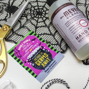 Scare the Germs Away Halloween Soap Printable, Halloween Gift Tags ...