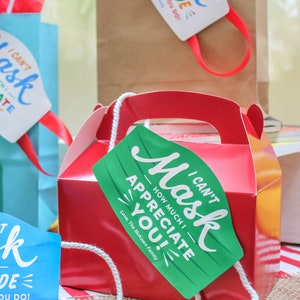 Can't Mask Our Gratitude PRINTABLE Gift Tag, Mask Gift Tag, Thank You ...