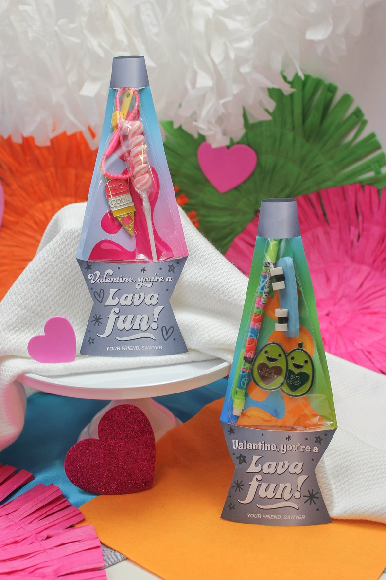 Lava Lamp Valentine Printable Kids Valentine Classroom - Etsy