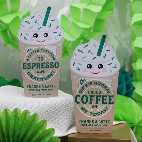 Ballet Teacher Appreciation Gift Card Holder Coffee Gift Card - Etsy