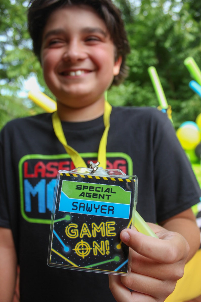 Laser Tag Party Decor Printables, Laser Tag Birthday Party, Kids ...