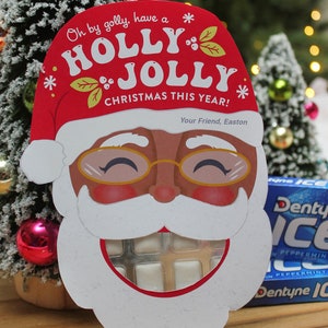 Chewing Gum Santa Printable, Holiday Printable, Classroom Holiday Gift ...