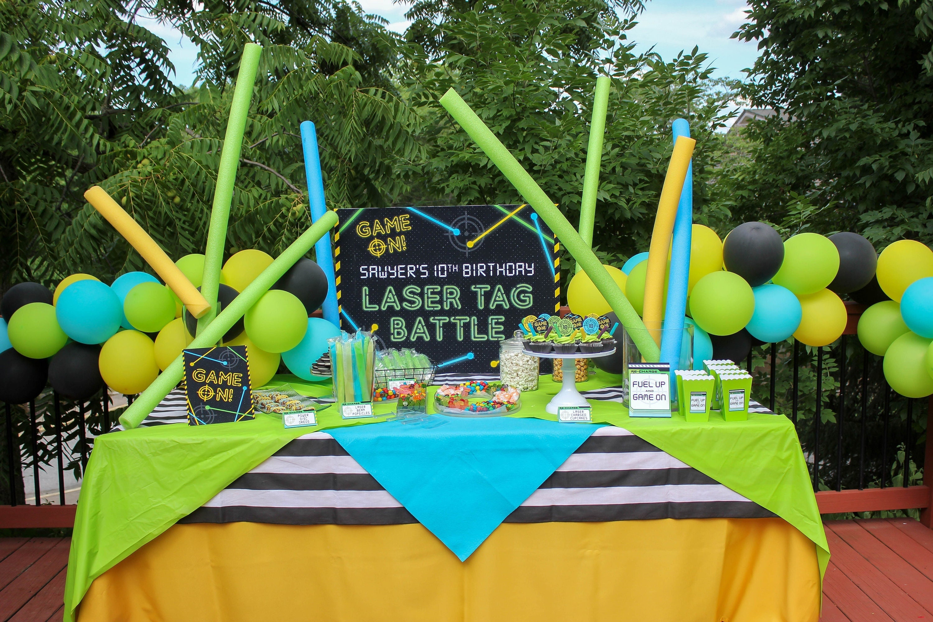 Laser Tag Party Backdrop Sign Printable Laser Tag Birthday - Etsy Australia