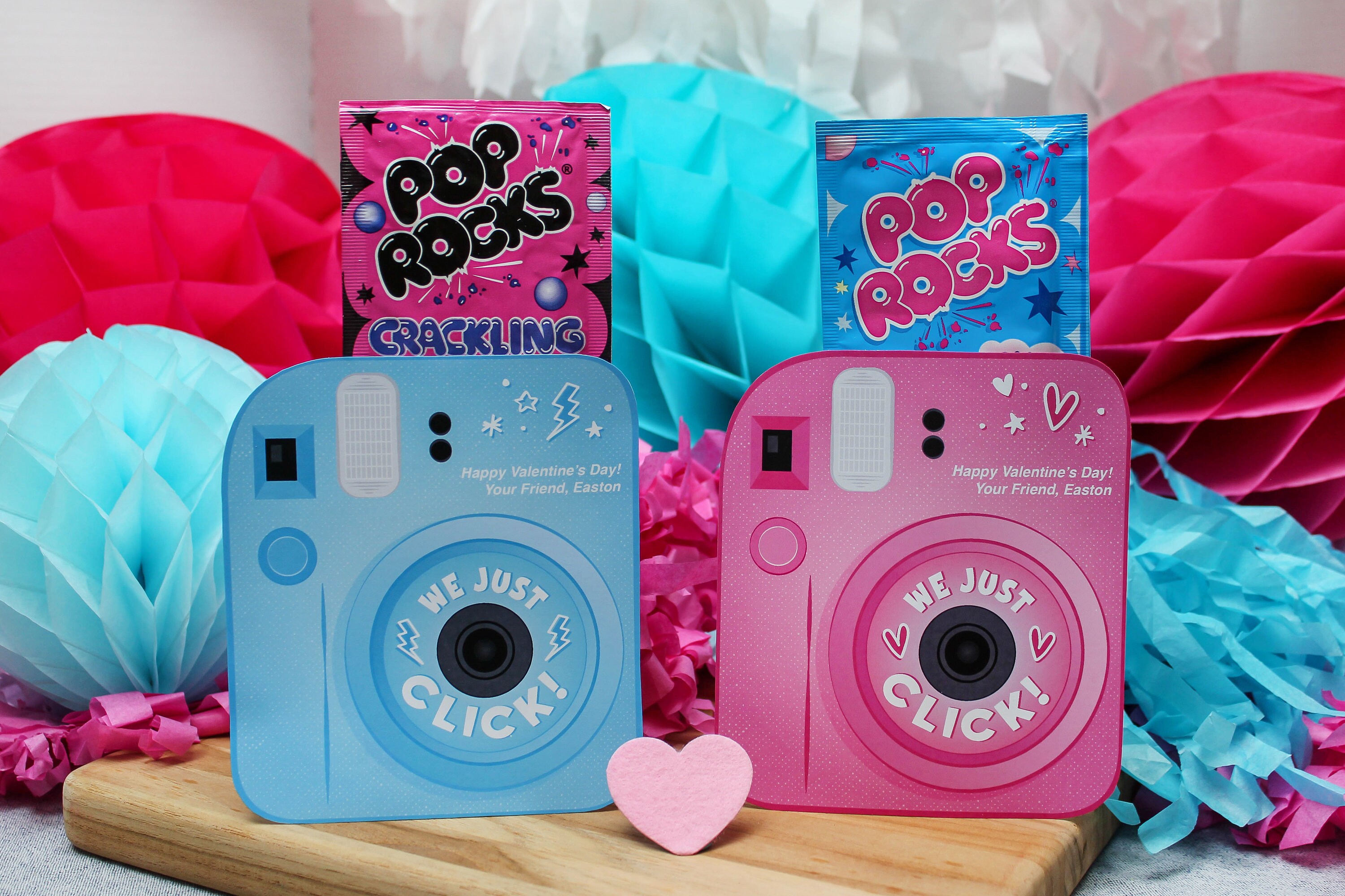 Instant Camera Valentines, Valentine Printable, Camera Valentine, Kids ...