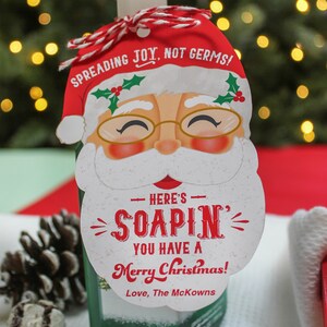 Soapin You Have a Merry Christmas Gift Tag Printable, Holiday Hand Soap ...