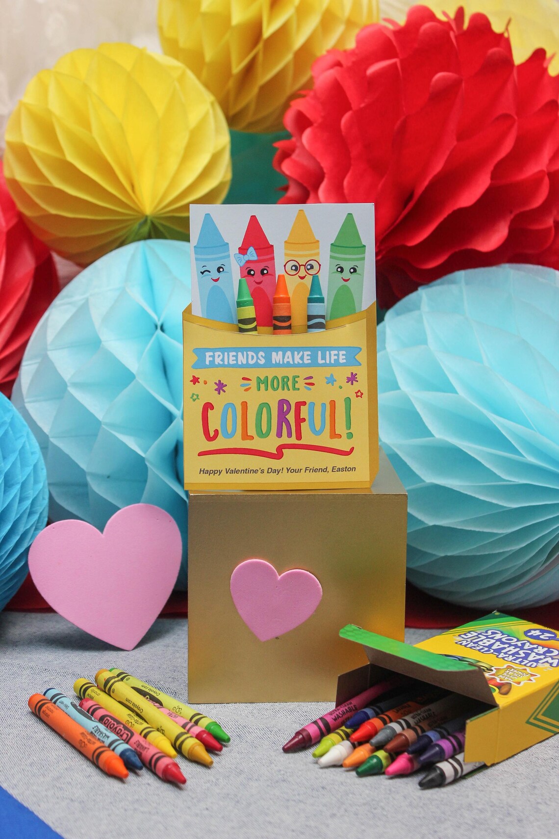 Crayon Kids Valentine, Crayon Box, Valentine Printable, Kids Valentines ...