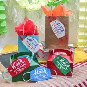 Can't Mask Our Gratitude PRINTABLE Gift Tag, Mask Gift Tag, Thank You ...