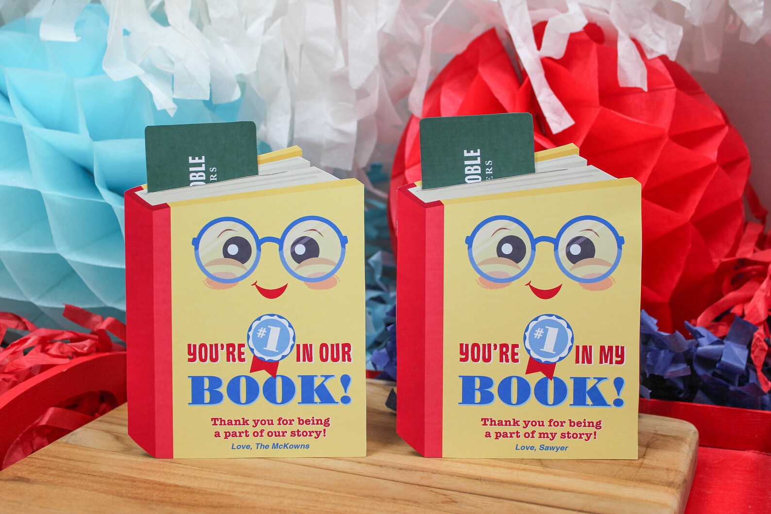 Book Gift Card Holder Printable, Teacher Gift, Teacher Appreciation ...
