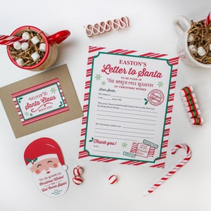 Letter to Santa and Hot Cocoa Gift Idea, Printable Letter to Santa ...