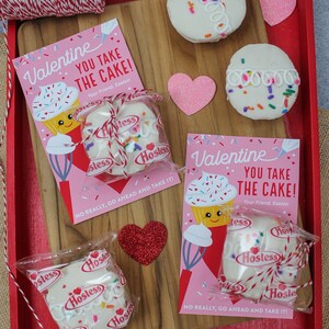Cake Valentine Printable, You Take the Cake, Kids Valentine Printable ...