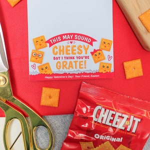 Cheese Cracker Valentine, Valentine Printable, Kids Valentines ...