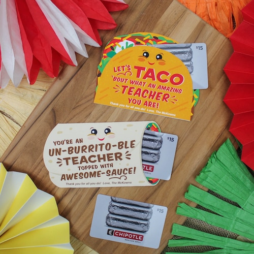 Teacher Appreciation Gift Printable Sephora Gift Card Holder - Etsy