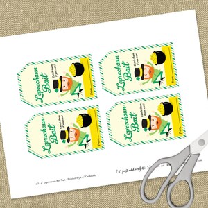 Leprechaun Bait Tags - Printable - Treat Bag Tags, Gift Tags, St ...
