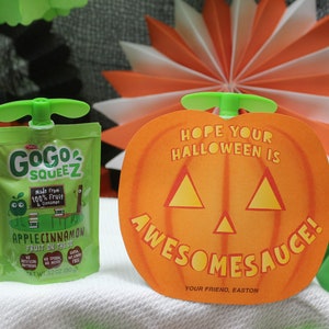 Applesauce Kids Halloween Printable, Awesomesauce, Jack-o-lantern ...