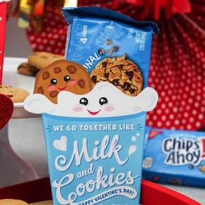 Cookies and Milk Kids Valentine Printables - for Chips Ahoy Cookies ...
