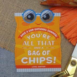 You're All That and a Bag of Chips End of the Year Printable, Printable ...