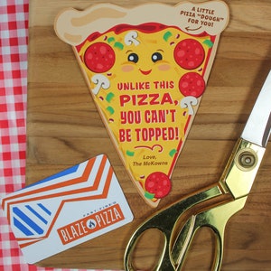 Pizza Gift Card Holder Printable, Teacher Gift, Teacher Appreciation ...