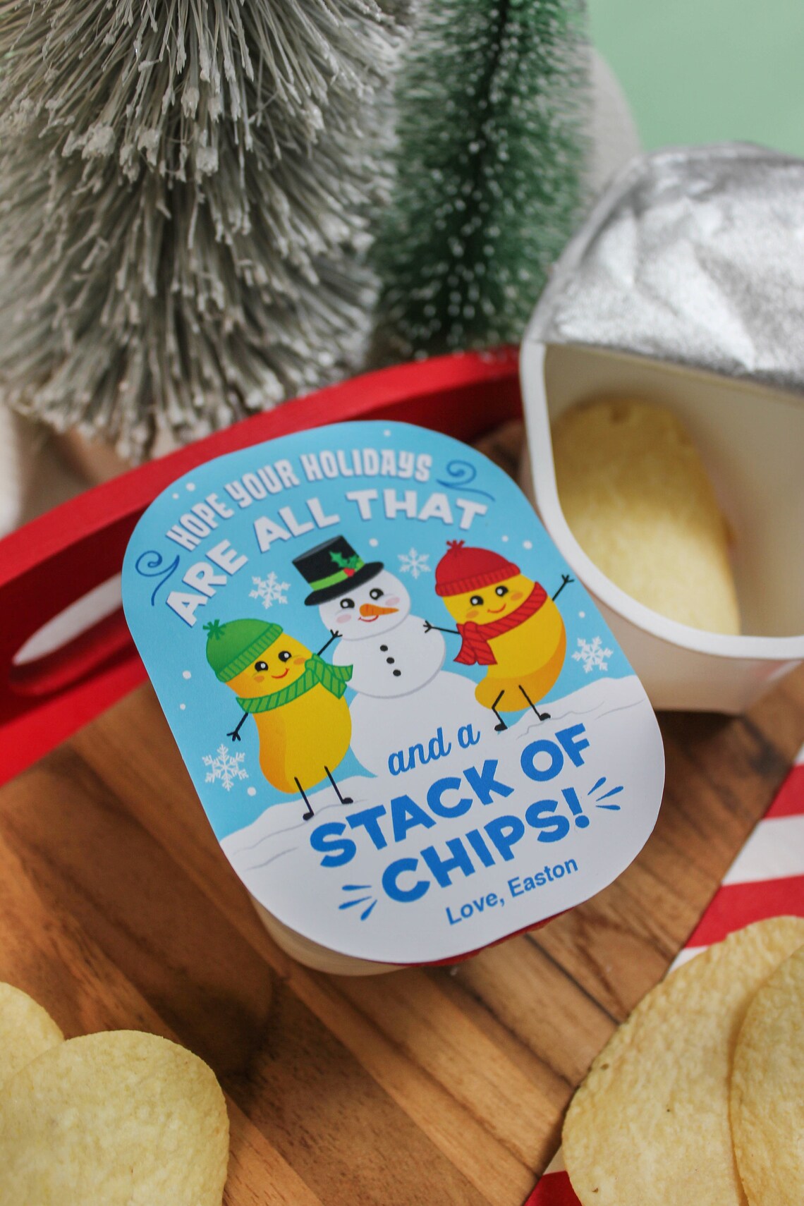 Chips Kids Christmas Printable - for Pringles Snack Size Chips, Kids ...