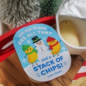 Chips Kids Christmas Printable - for Pringles Snack Size Chips, Kids ...