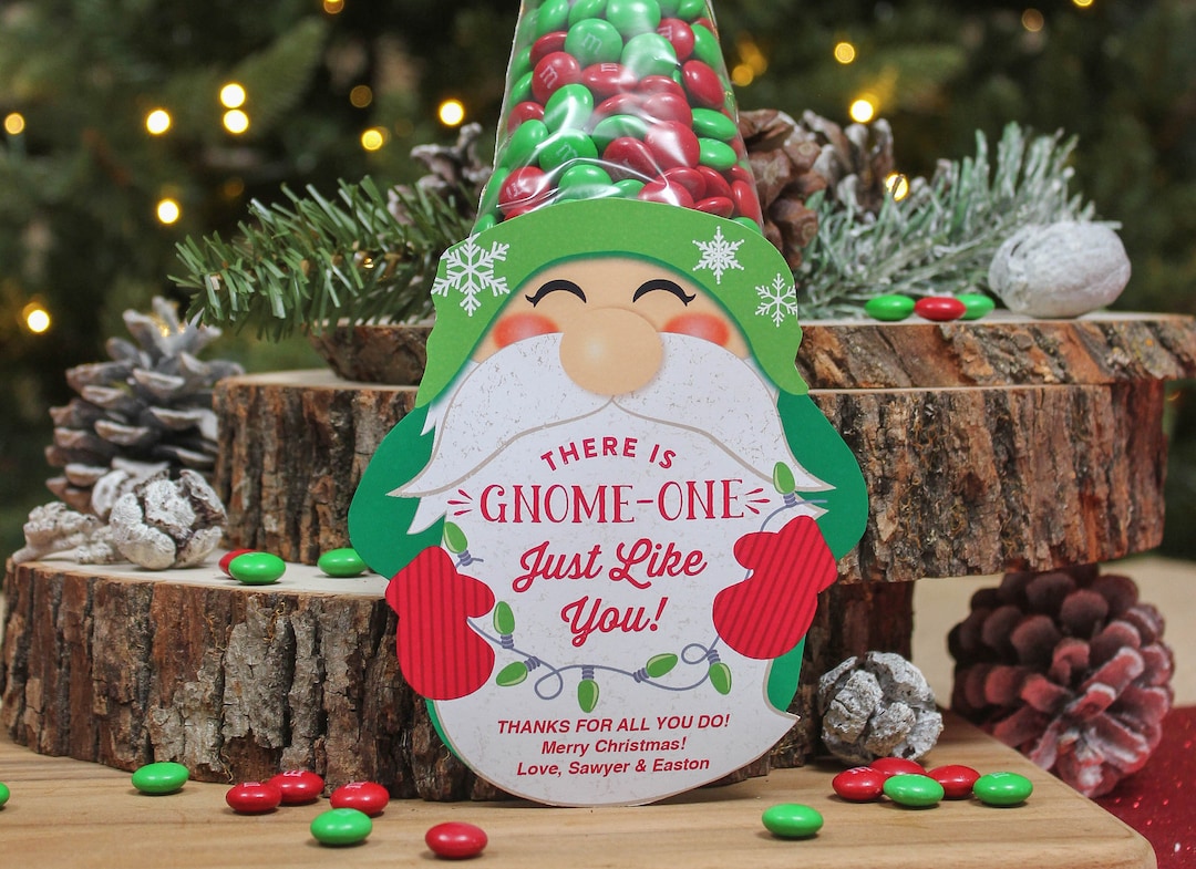 Christmas Gnome Printable, Gnome Treat Bag, Christmas Printable ...