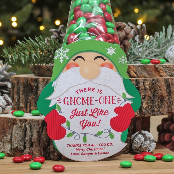 Gnome Christmas Tags - Etsy