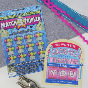 Lottery Ticket Teacher Gift Printable, Scratch off Lottery Ticket Gift ...