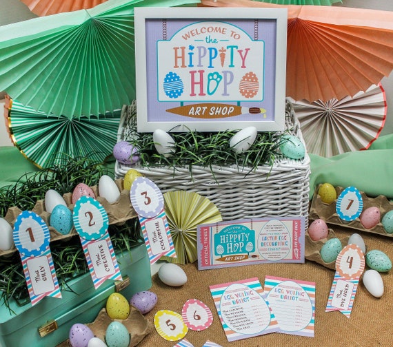 Easter Egg Decorating Contest Printables Easter Printable - Etsy