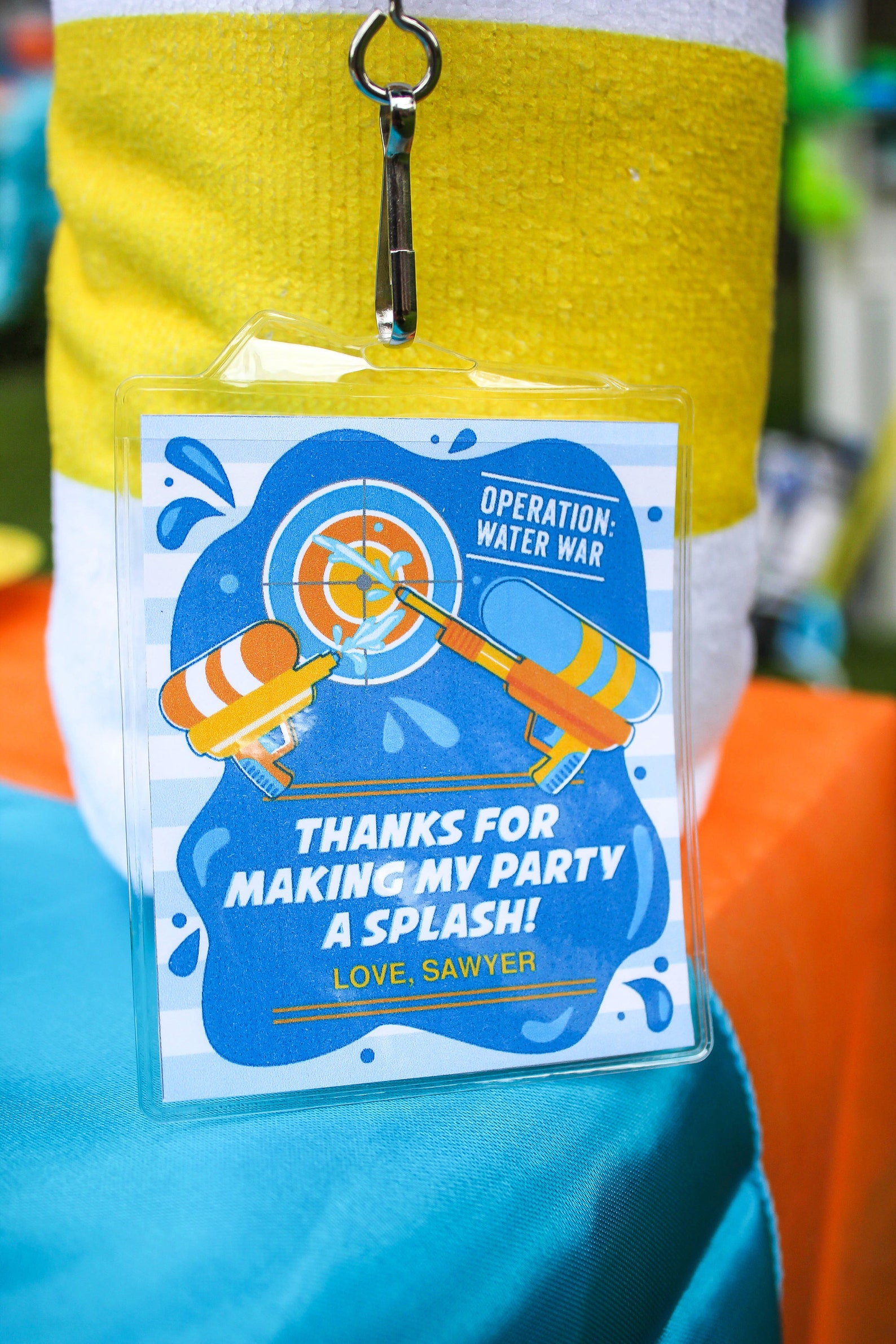 Water Wars Kids Party Printable Pack, Party Invitation, Thank You Tags ...