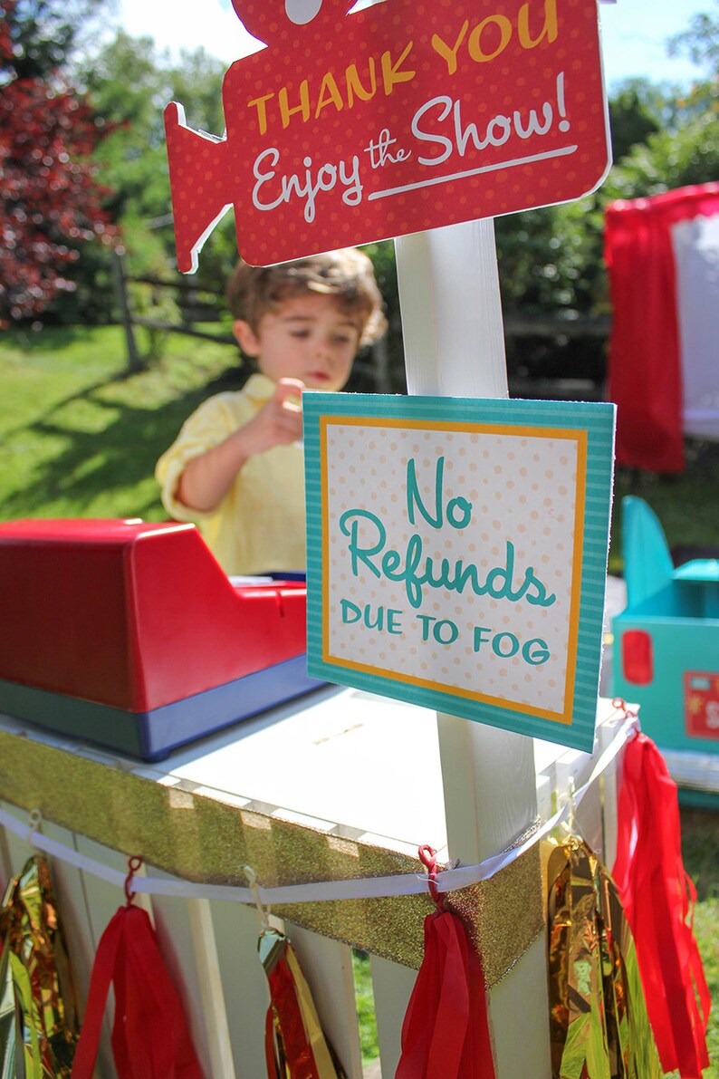 Retro Drive-in Movie Birthday Party Ticket Booth Printable - Etsy
