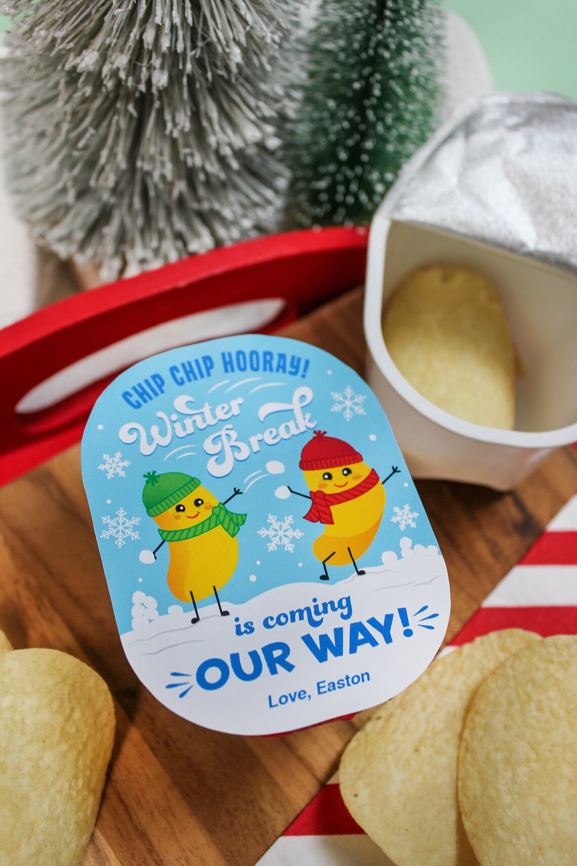 Chips Kids Christmas Printable - for Pringles Snack Size Chips, Kids ...