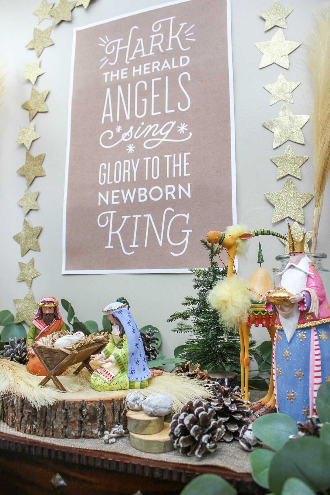 Hark the Herald Angels Sing Printable Sign Christmas Decor - Etsy