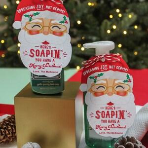 Soapin You Have a Merry Christmas Gift Tag Printable, Holiday Hand Soap ...
