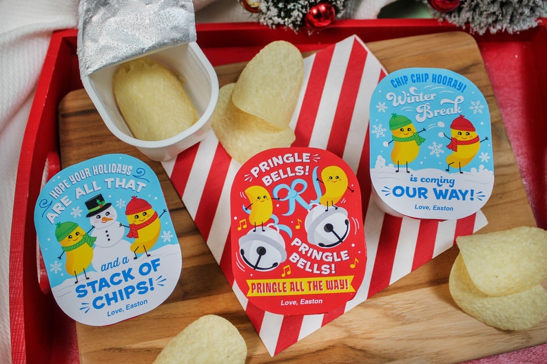Chips Kids Christmas Printable - for Pringles Snack Size Chips, Kids ...
