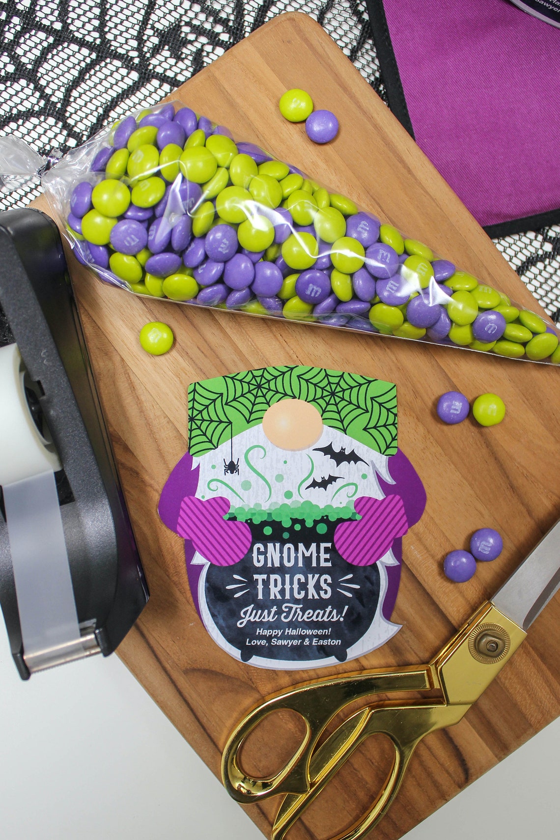 Halloween Gnome Printable Gnome Treat Bag Halloween | Etsy