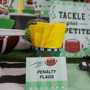 Football Birthday Party Decor Printable Pack Bundle, Football Party ...