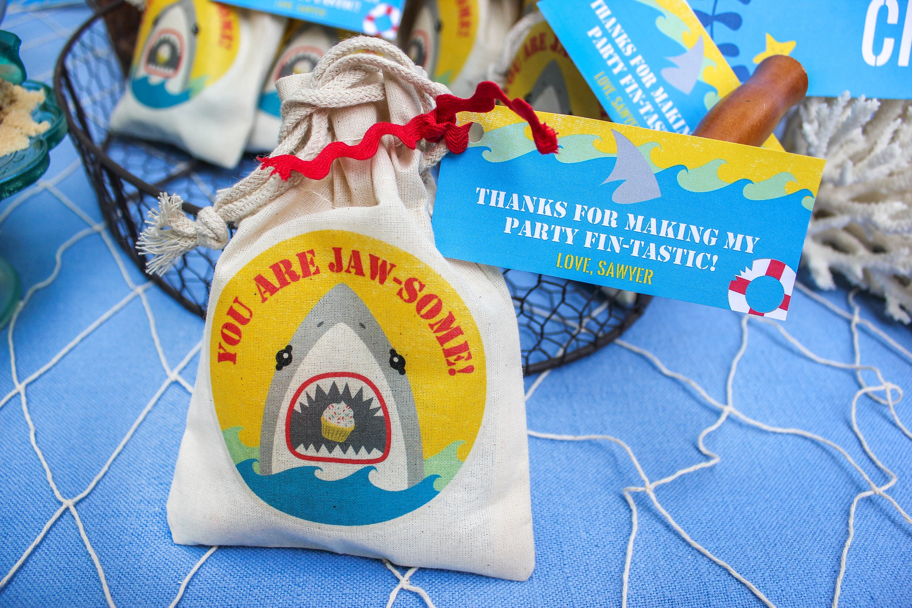 Shark Party Printables —full Party Pack— Signs, Food Signs, Thank You ...