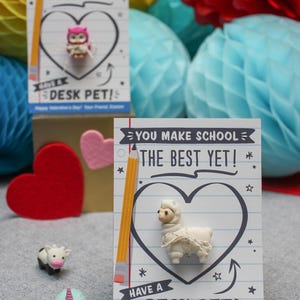 Desk Pet Kids Valentine, Desk Pet, Pocket Pet, Valentine Printable ...