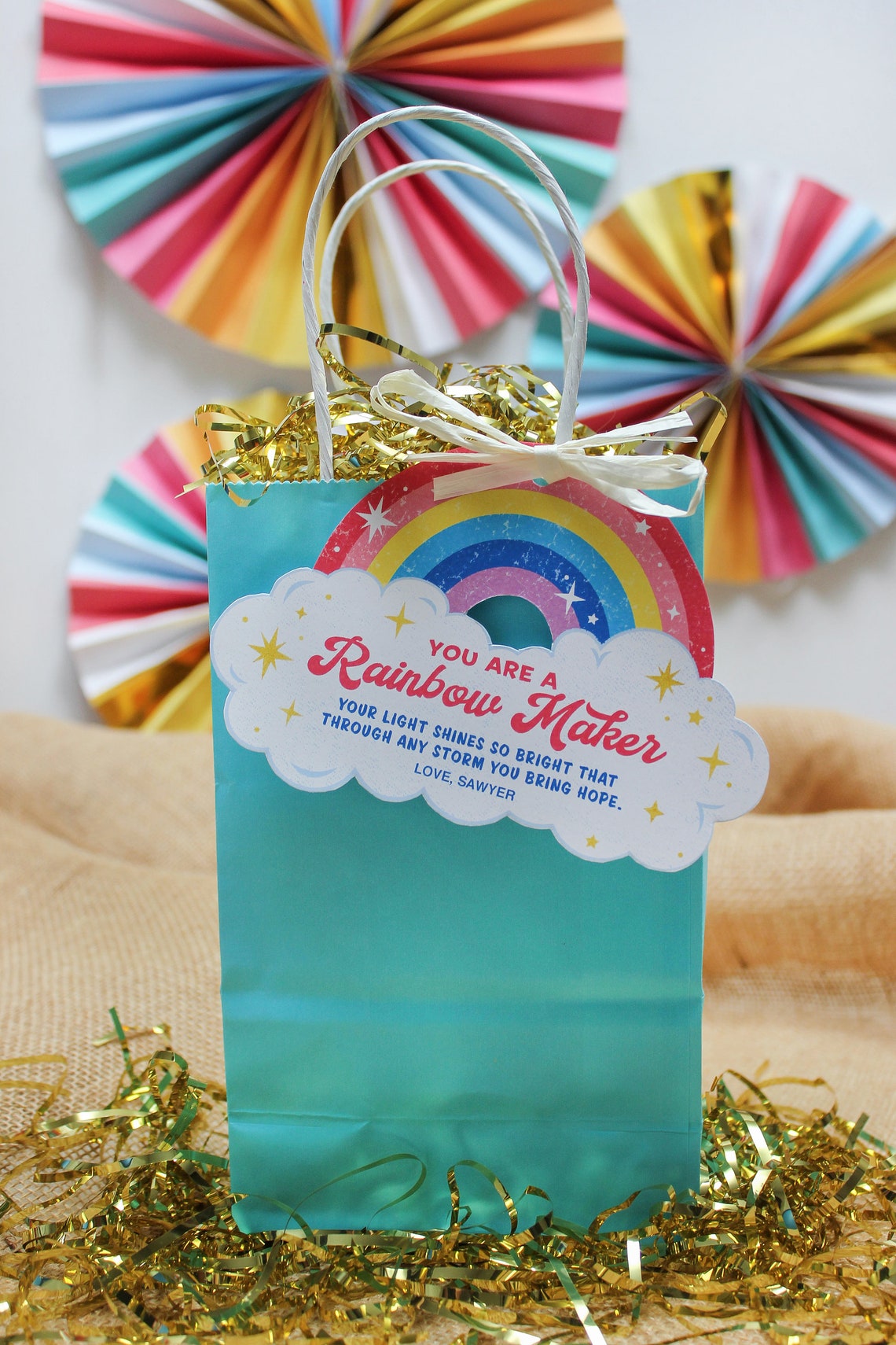 Rainbow Maker Teacher Appreciation Rainbow Gift Tag Teacher | Etsy