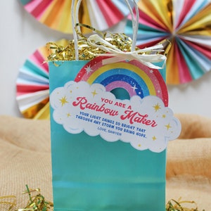 Rainbow Maker Teacher Appreciation Rainbow Gift Tag, Teacher Gift ...