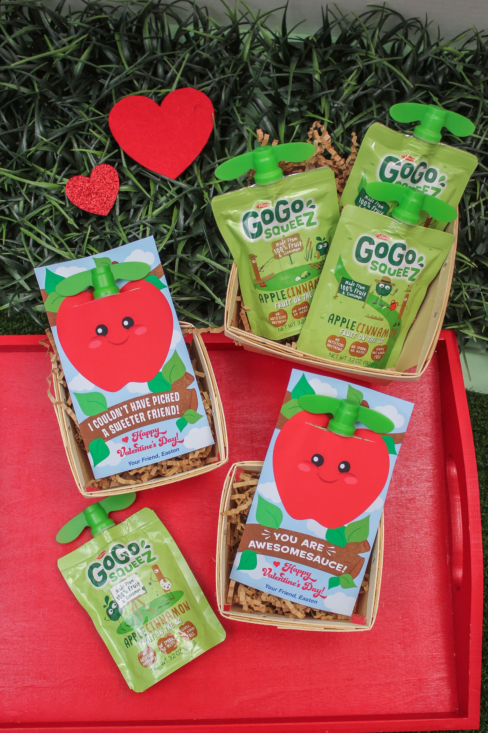 Applesauce Kids Valentine Printables, Awesomesauce, Classroom Valentine ...