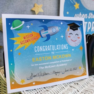 Outer Space Graduation Party Printable Pack - INSTANT DOWNLOAD ...