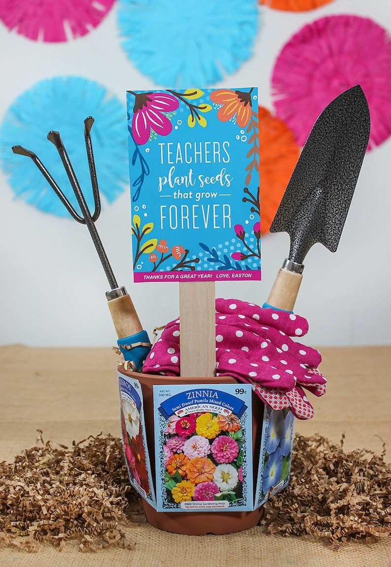 Teachers Plant Seeds That Grow Forever Gift Tag Teacher - Etsy