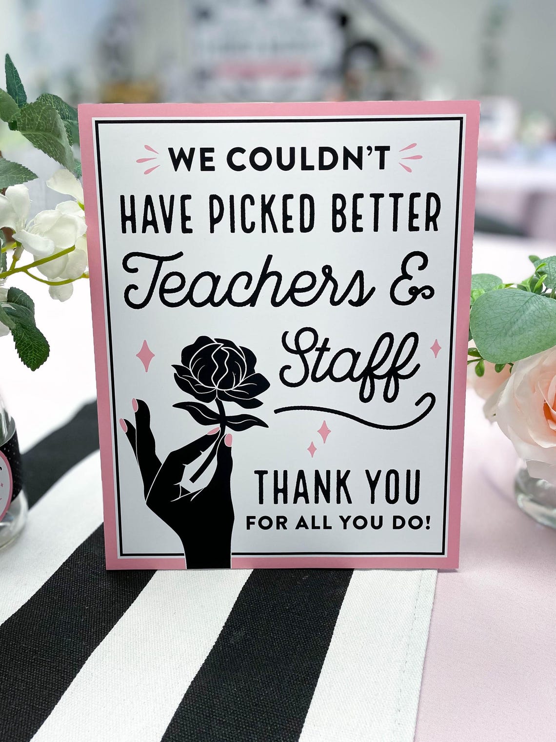 Back to School PTA PTO Luncheon Printables, Flower Market Printables ...