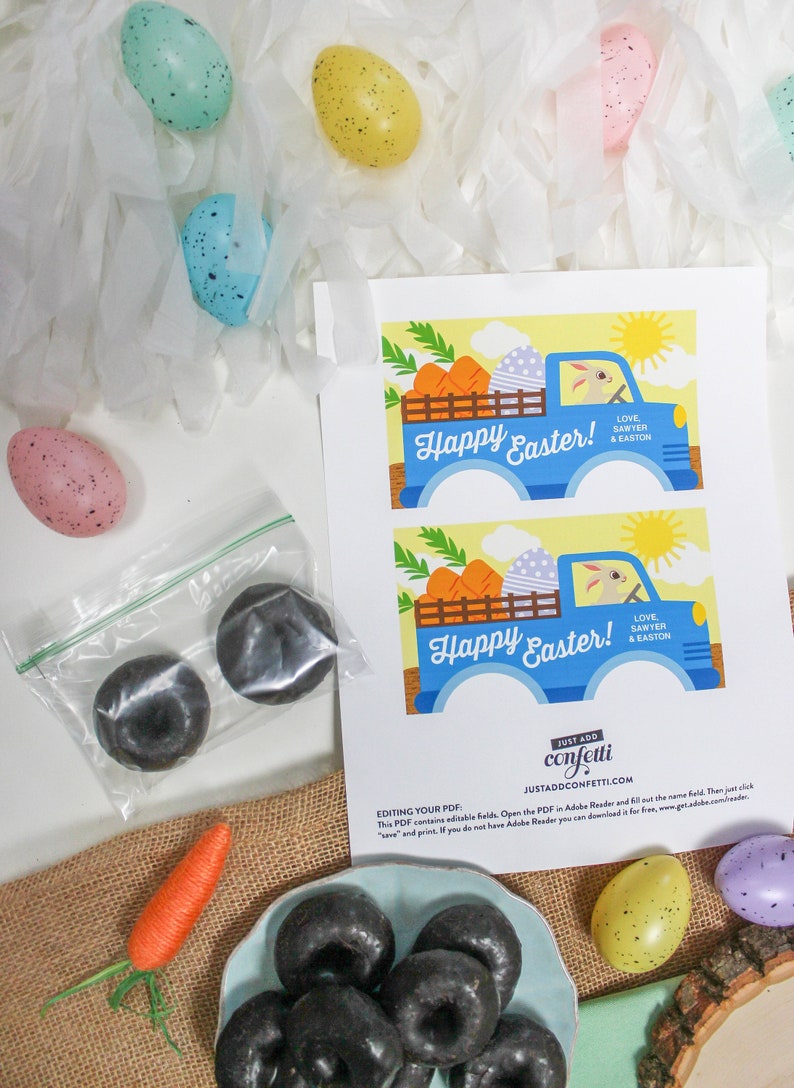 Bunny Truck Donut Easter Treat Easter Gift Easter Party - Etsy