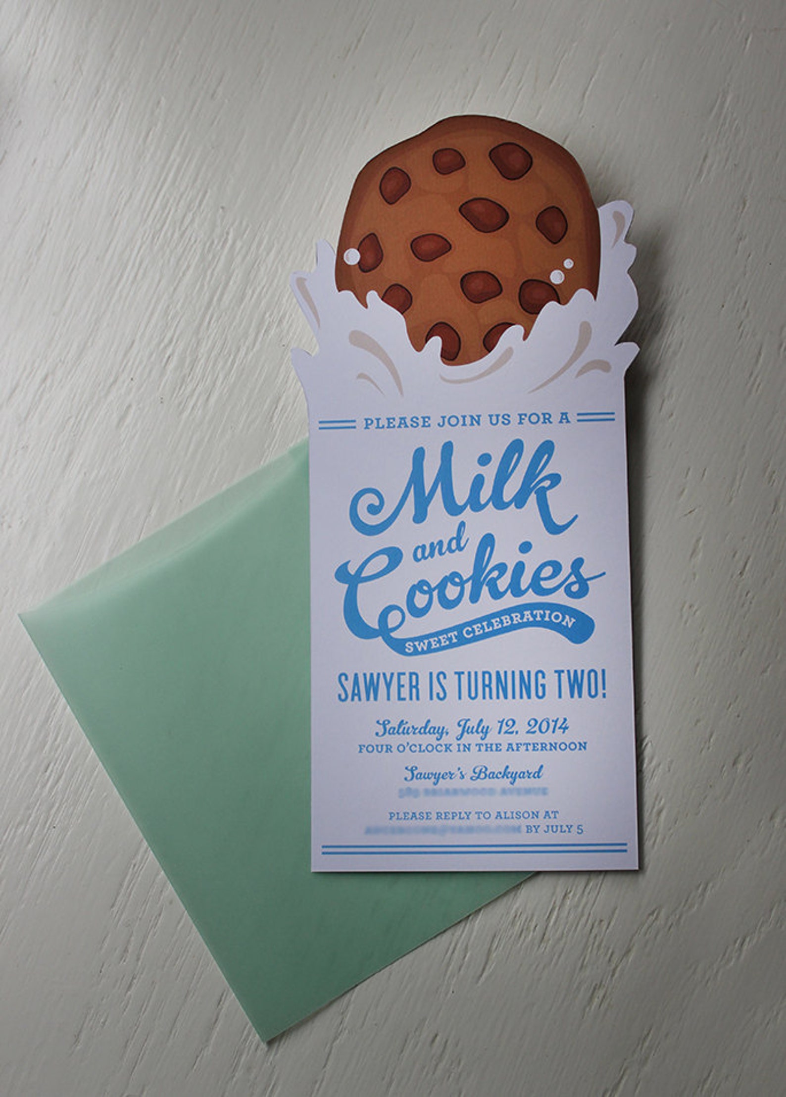 Milk and Cookies Birthday Invitation Printable Cookie - Etsy